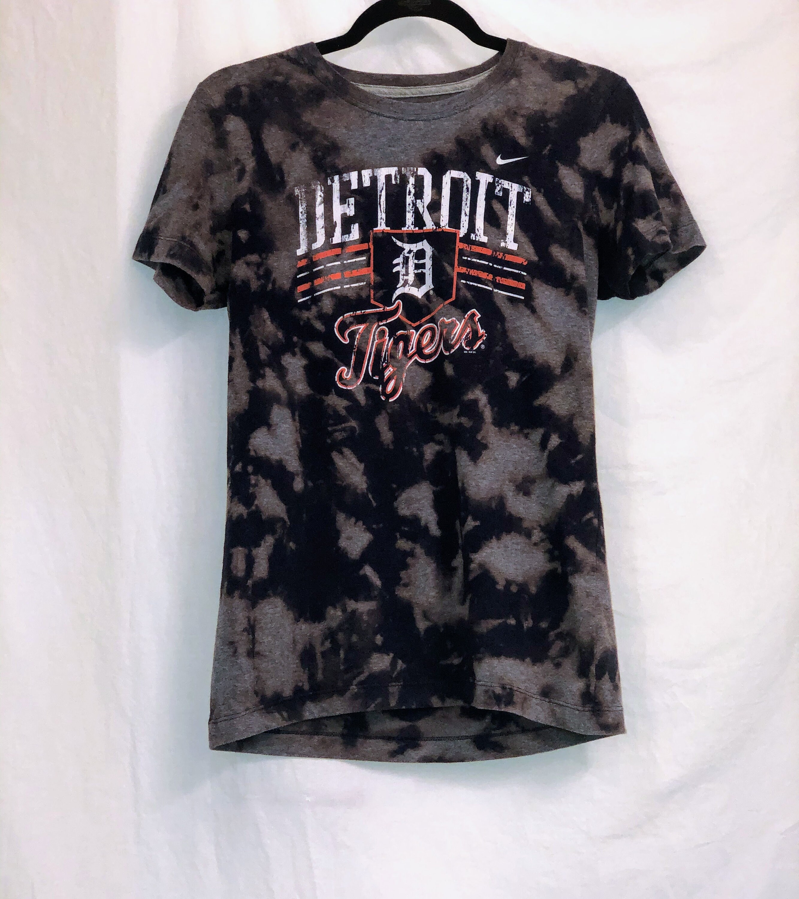 Detroit Tigers Reverse Tie Dye Shirt - Etsy