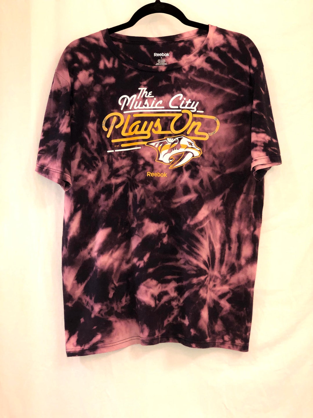 Nashville Preds Reverse Tie Dye Shirt - Etsy.de