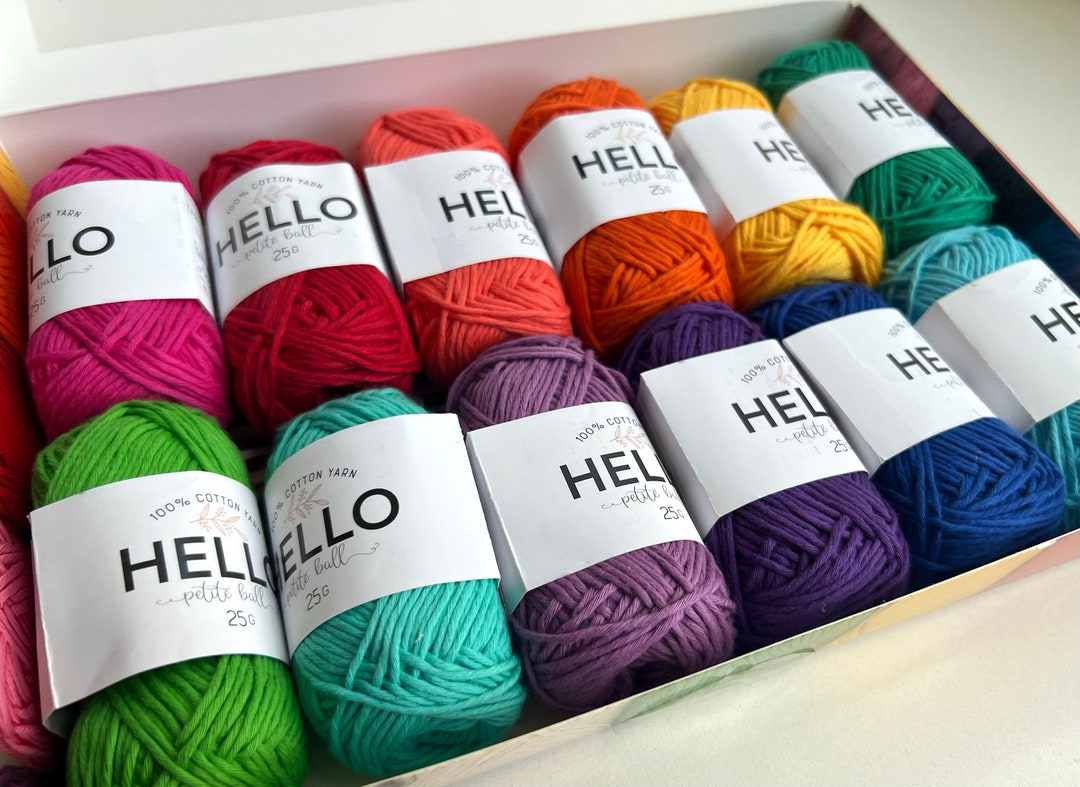 Punch Needle Yarn Set, Colorful Yarns, Punch Needle Kit, Cotton Yarn ...