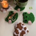 Handmade Tufted Coasters Gift for Teenagers Moon Cat - Etsy