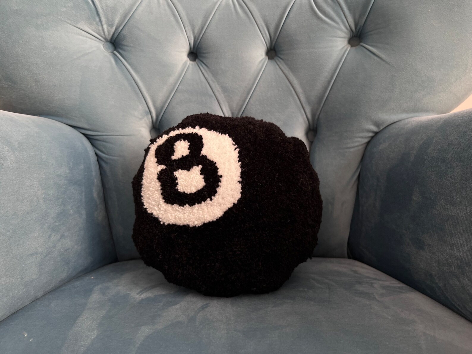 Magic 8 Ball Pillow Tufted Pillow Housewarming Gift - Etsy