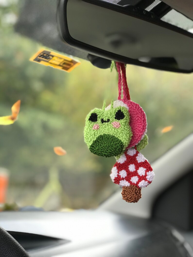 Car Mirror Hanging Mushroom Rear-view Mirror Hanging Car - Etsy