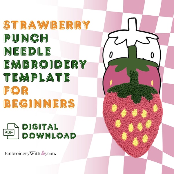 Strawberry Mug Rug - Etsy