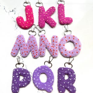 Personalized Gift, Initial Keychain, Custom Bag Charm Accessories ...