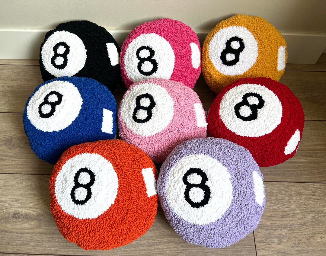 Tufted Pillow Magic 8 Ball for Housewarming Gift, Tufted Magic 8 Ball ...