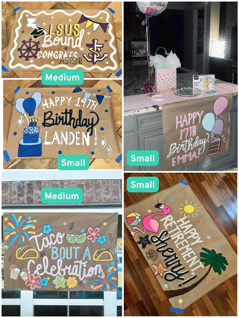 Custom Hand-painted Banners - Etsy