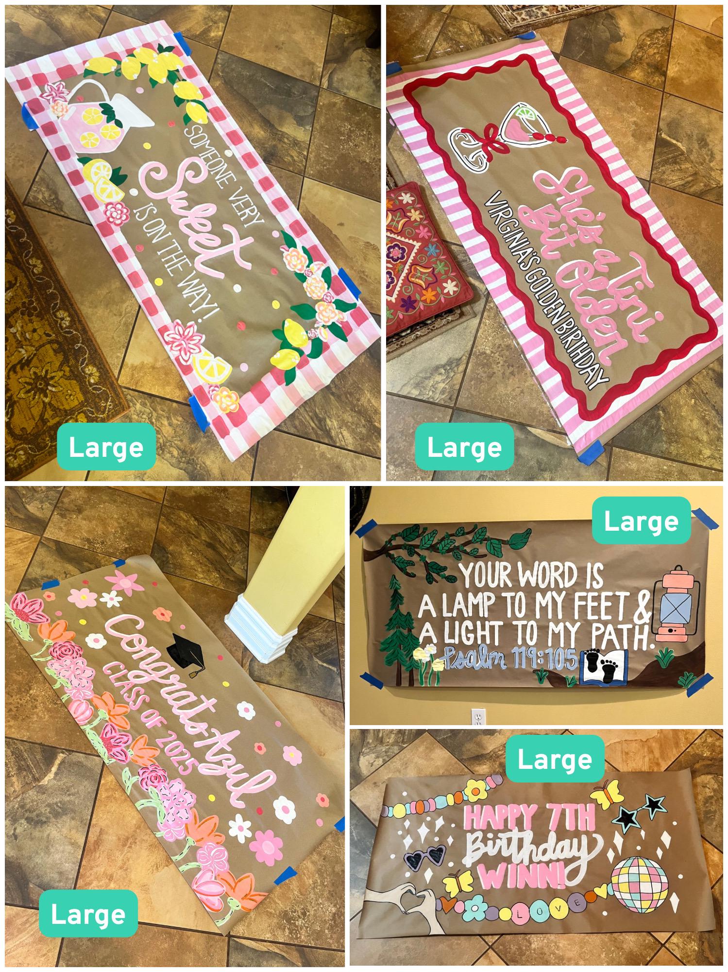 Custom Hand-painted Banners - Etsy