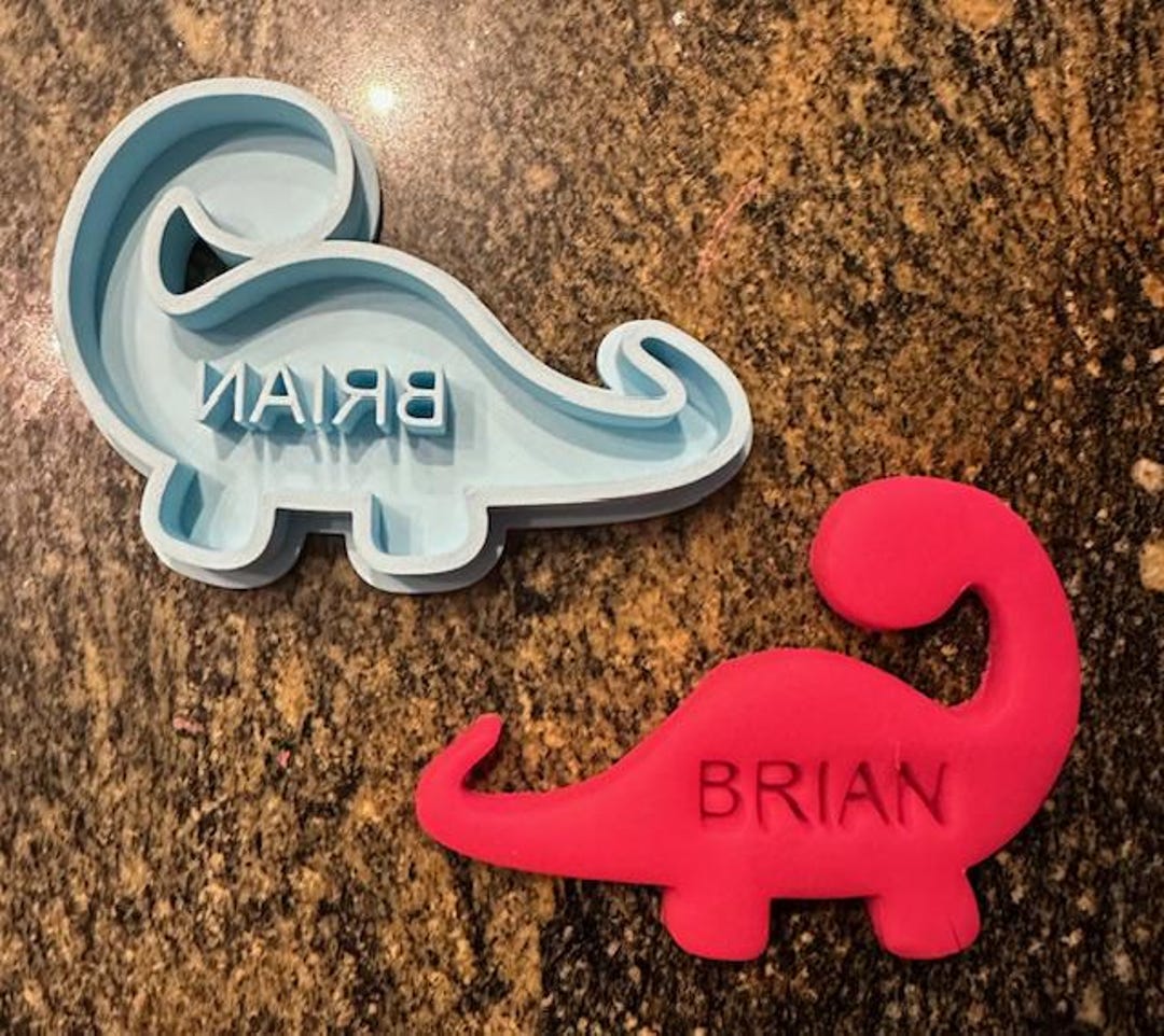 Customizable Brontosaurus Cookie Cutter: Personalized Dinosaur Treat ...