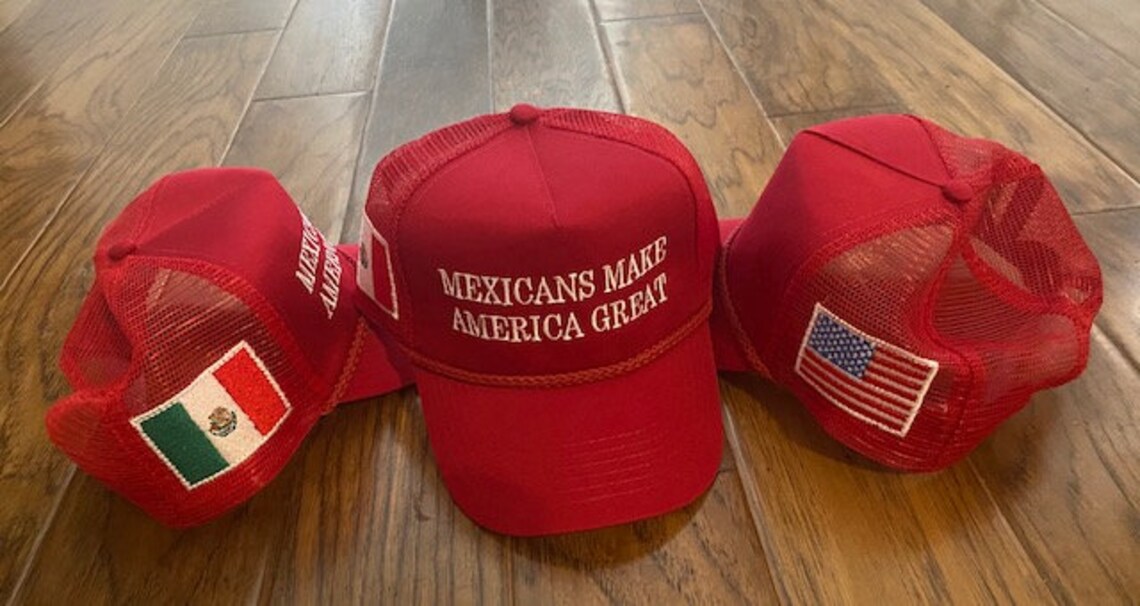Revised MEGA - Mexicans Make America Great Cap (USA and Mexico Flag) - Etsy