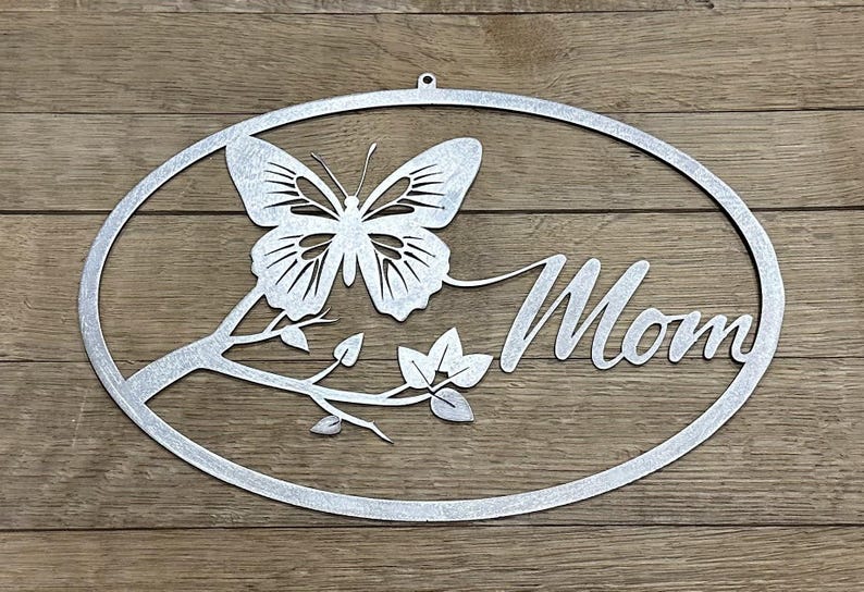 Personalized Butterfly Metal Sign – Custom Name Wall Art – 13x10 Garden ...