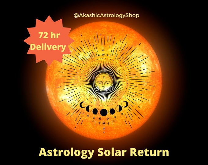 Solar Return Report and Chart Astrology Birthday Report, Year Ahead ...
