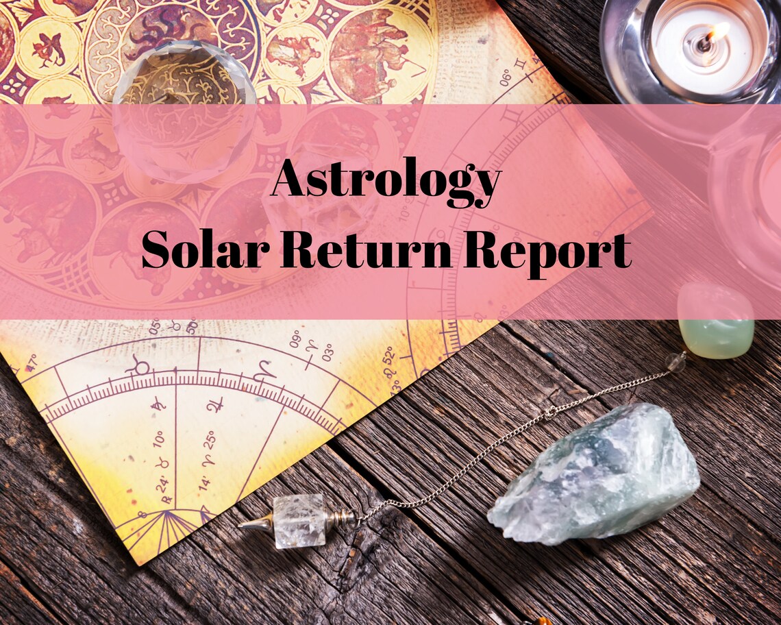 Solar Return Report and Chart Astrology Birthday Report Year | Etsy