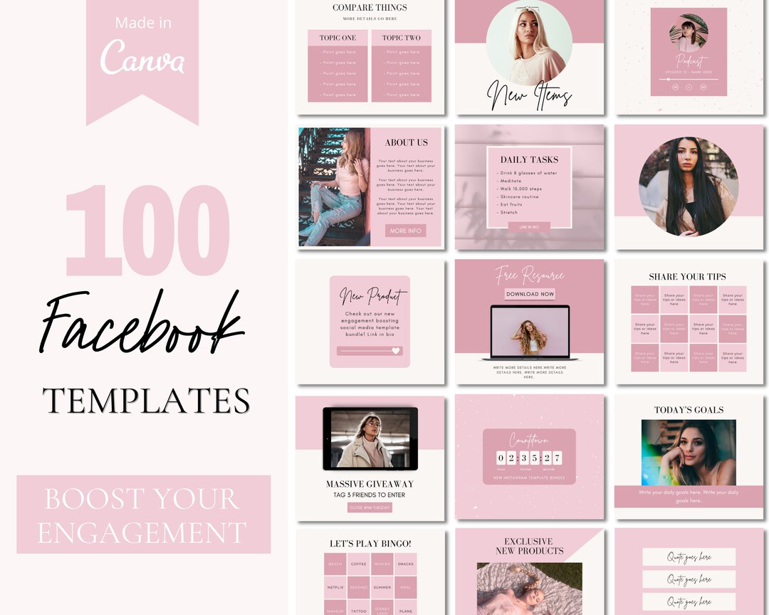 Facebook Templates, Facebook Timeline Template, Social Media Templates ...