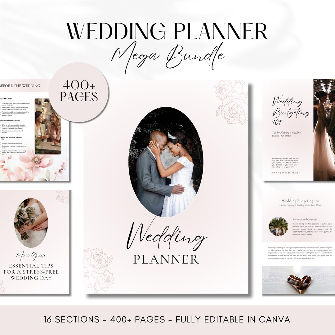 PLR Canva Template Bundle, Wedding Canva Template Bundle With Resell ...