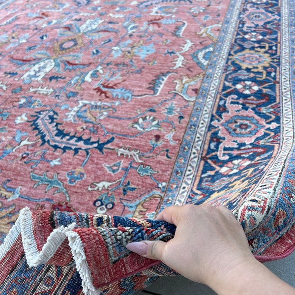 8x10 Navy Blue Rug - Etsy