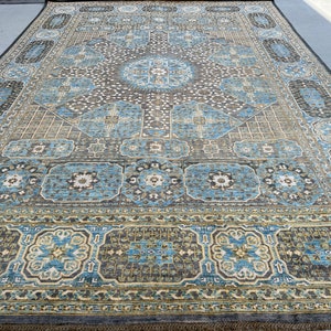 8x11-9x12 275x365 Handmade Afghan Rug Charcoal Grey Gold - Etsy