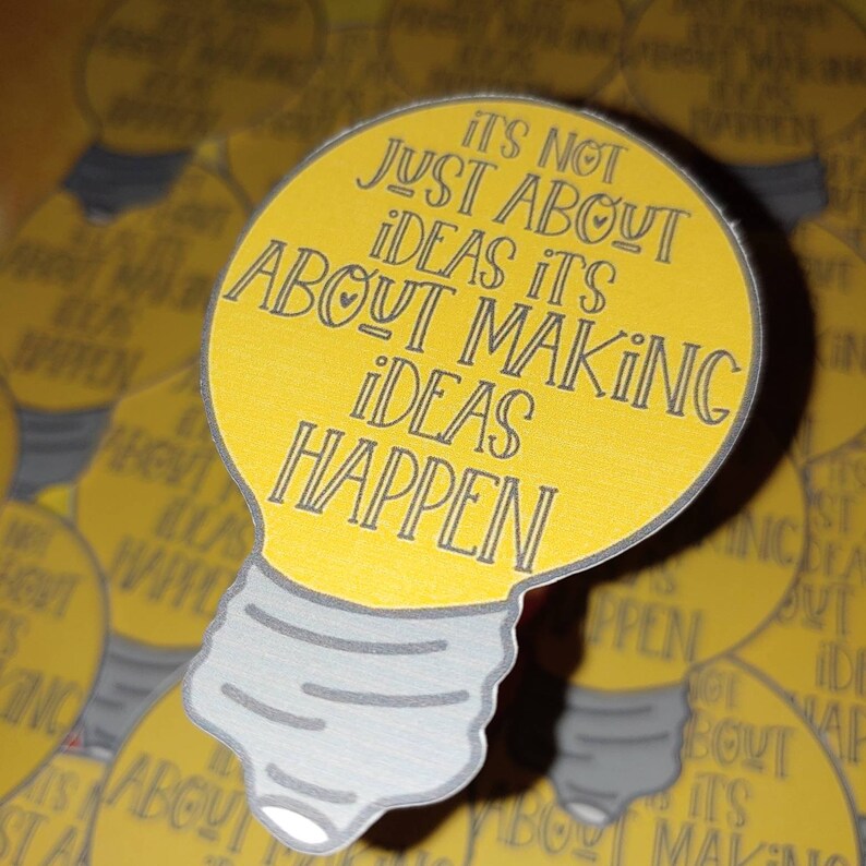 Ideas Light Bulb Sticker | Etsy