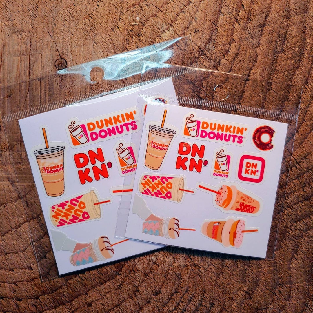 Vinyl Weatherproof Dunkin Stickers | Glossy - Etsy
