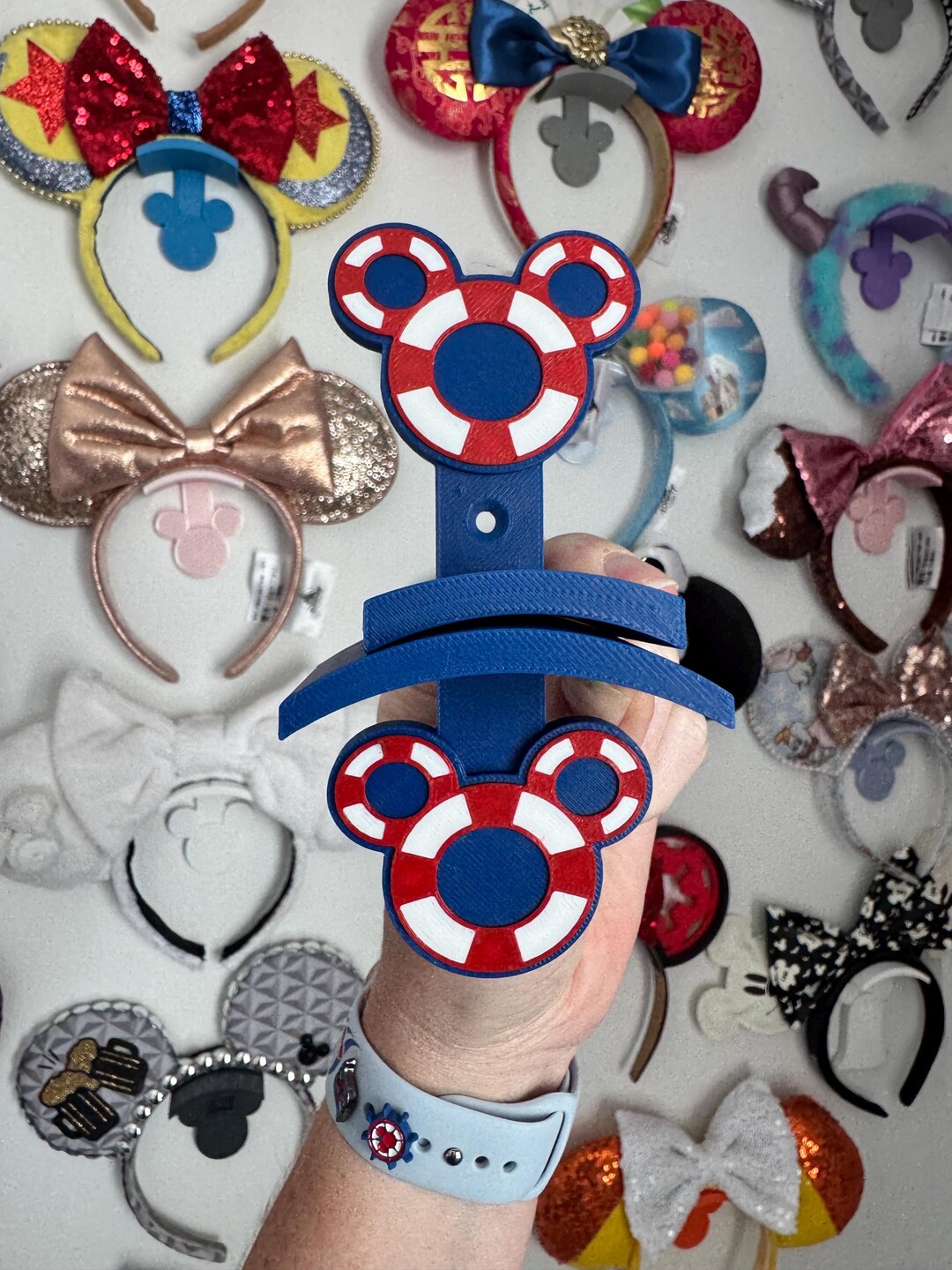 Disney Cruise Inspired 3D Printed Ear Bag Hangers for Ears Bags ...