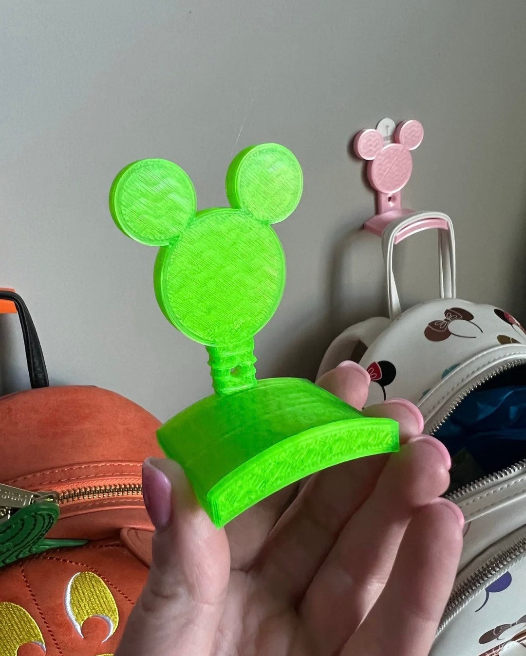 Christmas Mickey Ear Bag Holder Mickey Mouse Christmas Disney Ear Wall Display Christmas Ear