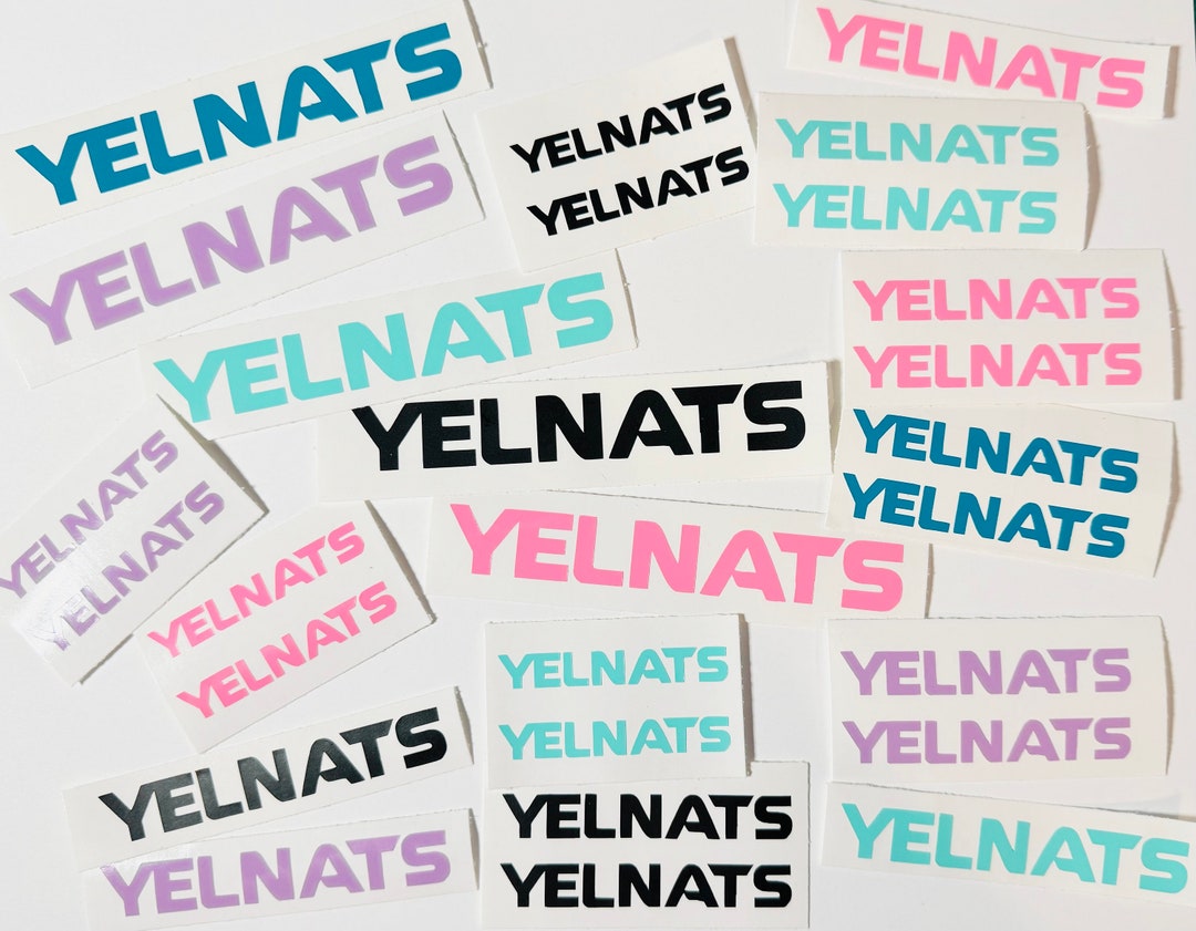 Set of 2 YELNATS Stickers, YELNATS Vinyl Logo, Sticker, Stanley Tumbler ...