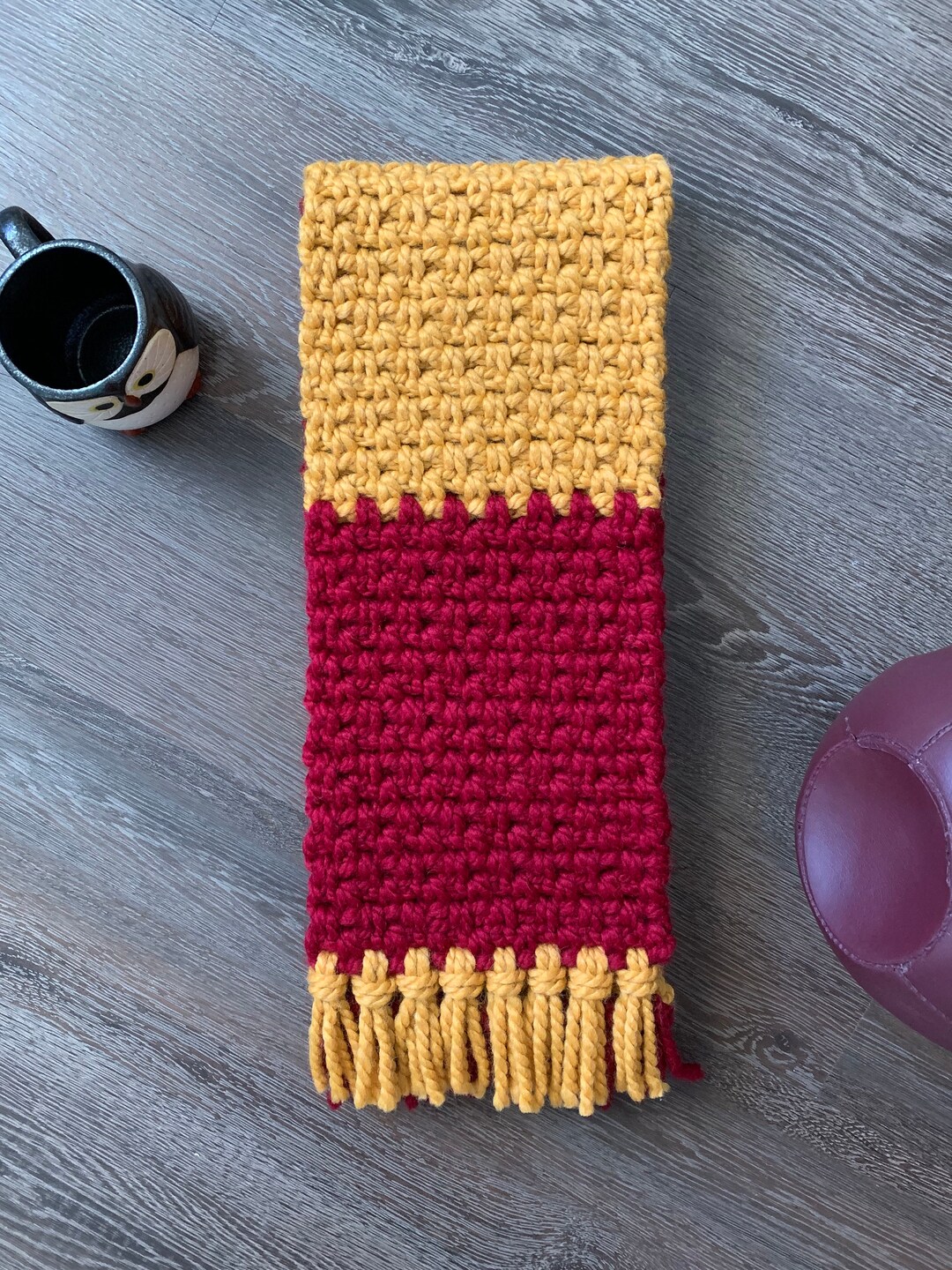 Bravery House Wizarding Wool Knit Scarf, Adult Size - Etsy