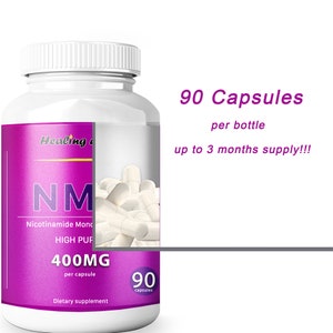 NMN Nicotinamide Mononucleotide Capsules 400mg High Purity 99% NMN 90 ...