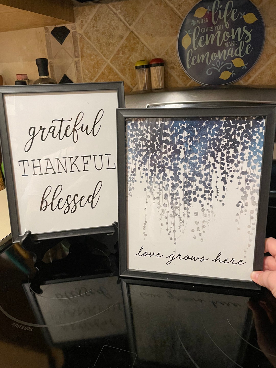 8x10 Photo Frames, Grateful Thankful Blessed Home Decor, Lightweight ...