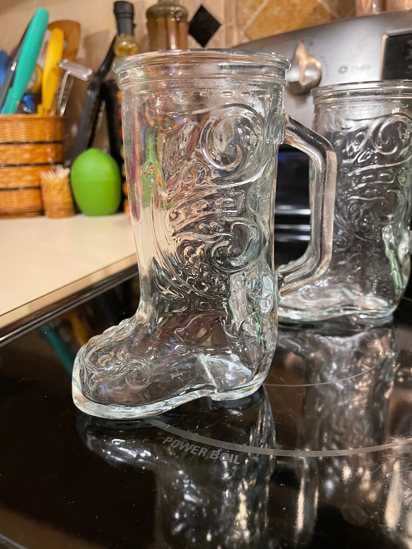 Western boot mug vintage hocking boot glass cowboy drinking | Etsy