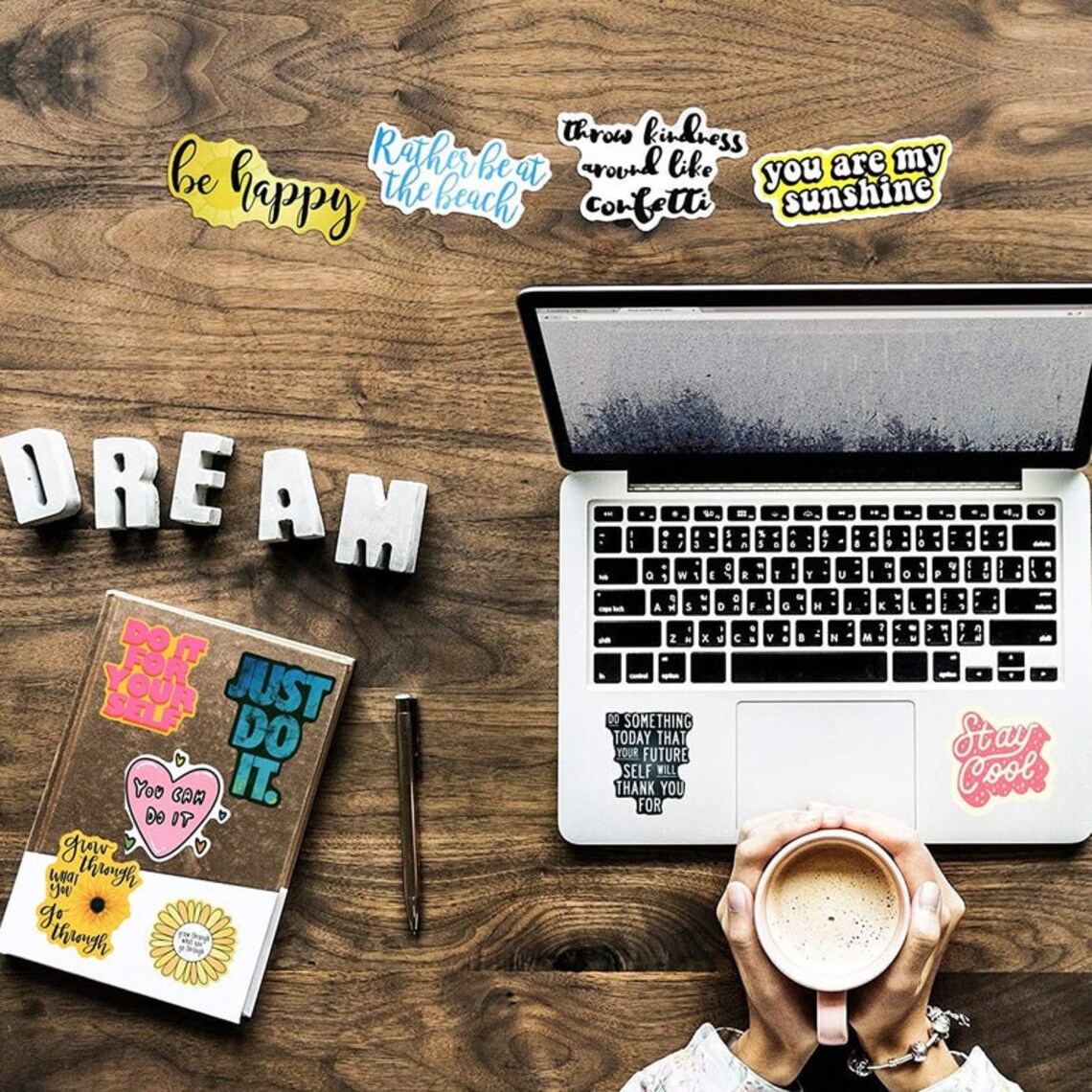 Inspirational Words Stickers Motivational Quote Stickers for - Etsy France