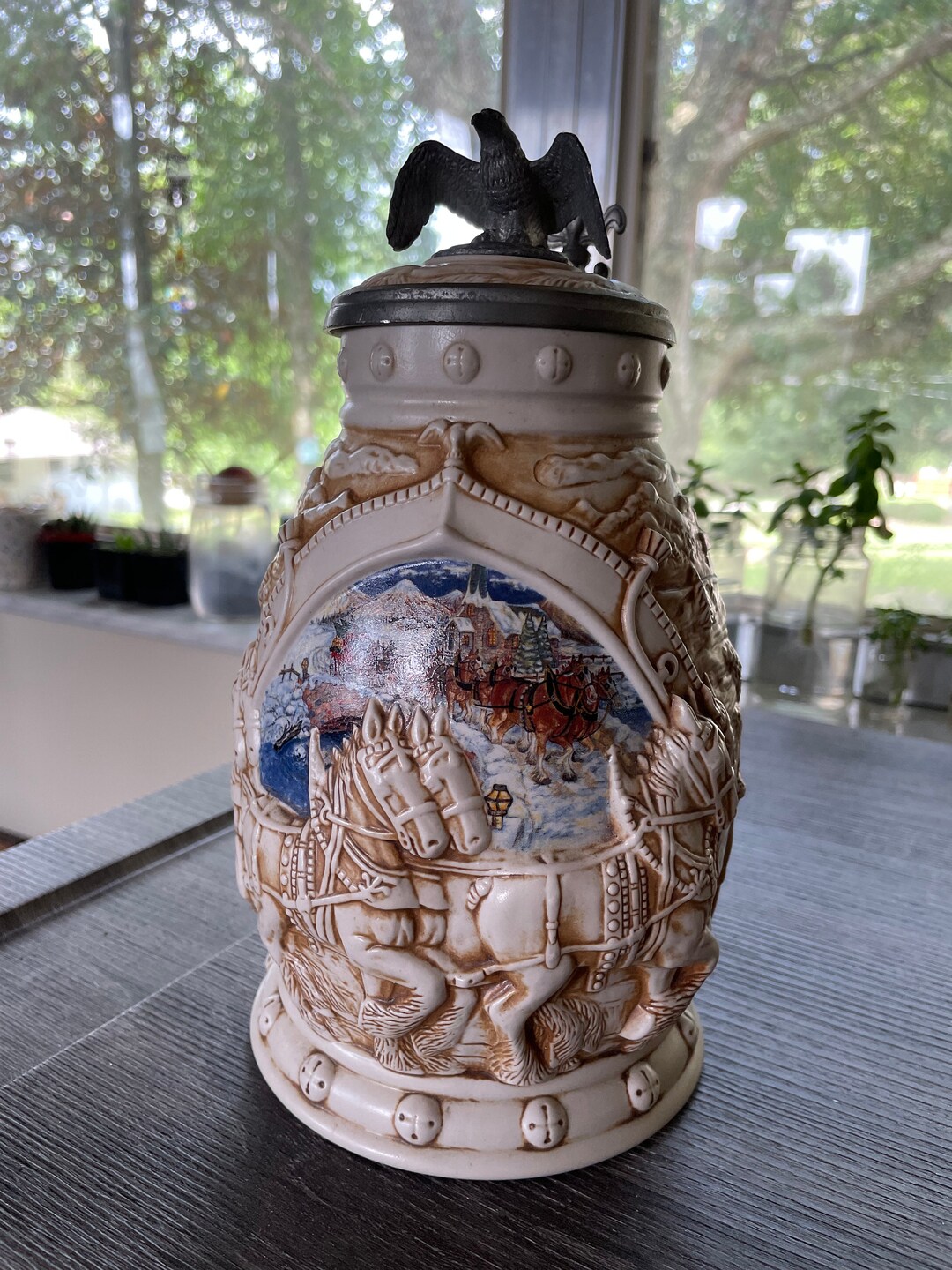 Vintage Avon Ceramic and Metal Beer Stein by Ceramarte/anheuser-busch ...