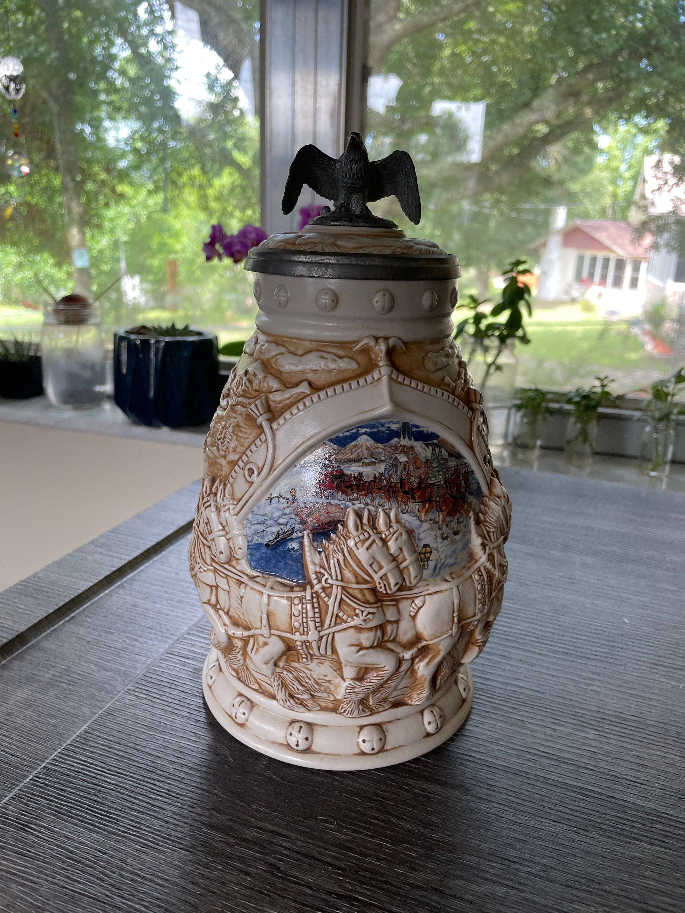 Vintage Avon Ceramic and Metal Beer Stein by Ceramarte/anheuser-busch ...