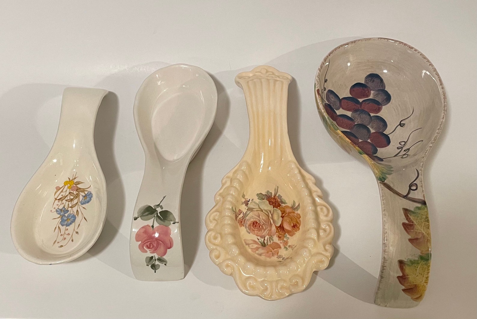 Spoon Rests/ Vintage Spoon Rests/ Ceramic/ Kitchen Ware/ Unique Spoon ...