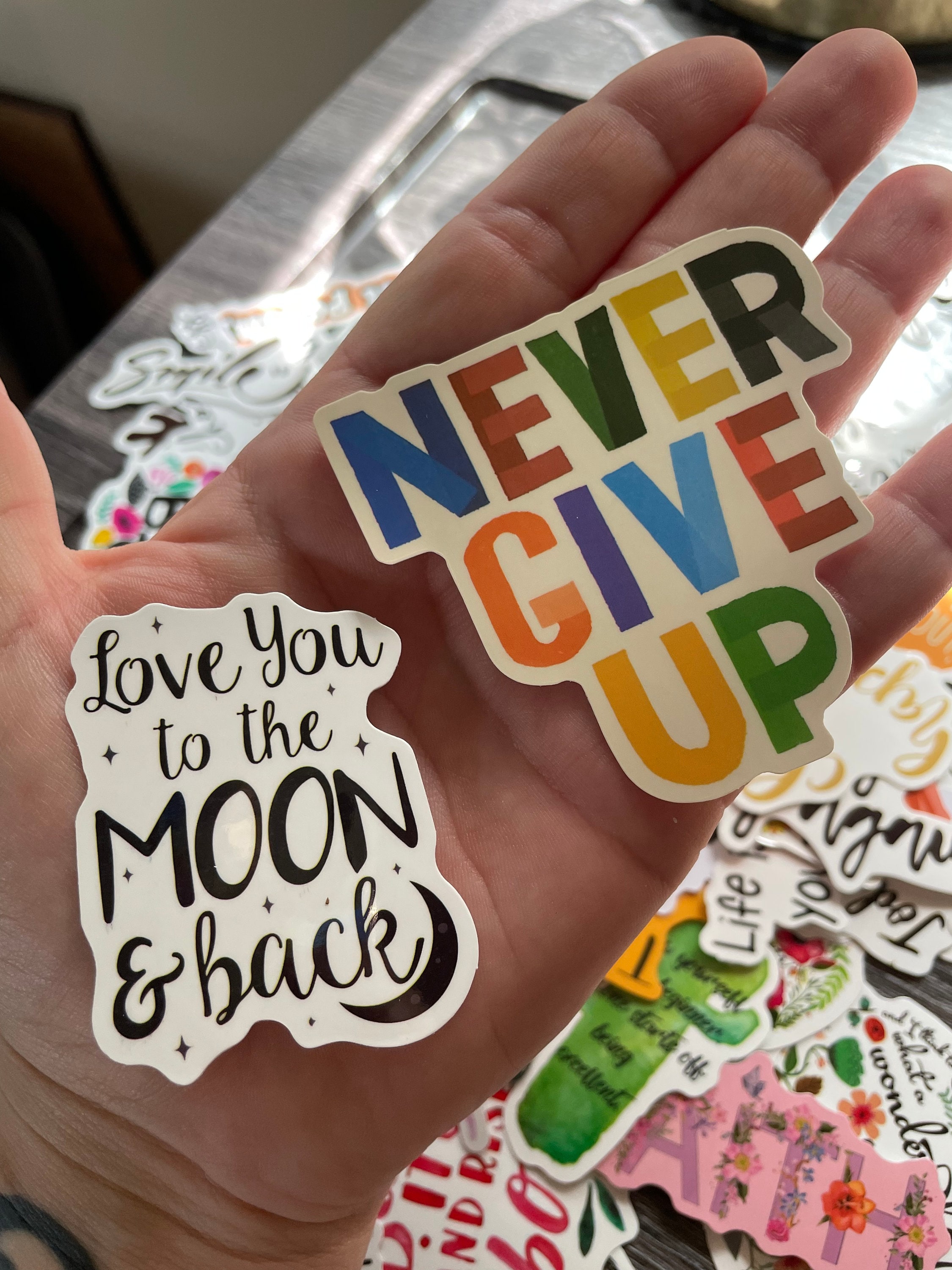 Inspirational Words Stickers Motivational Quote Stickers for | Etsy