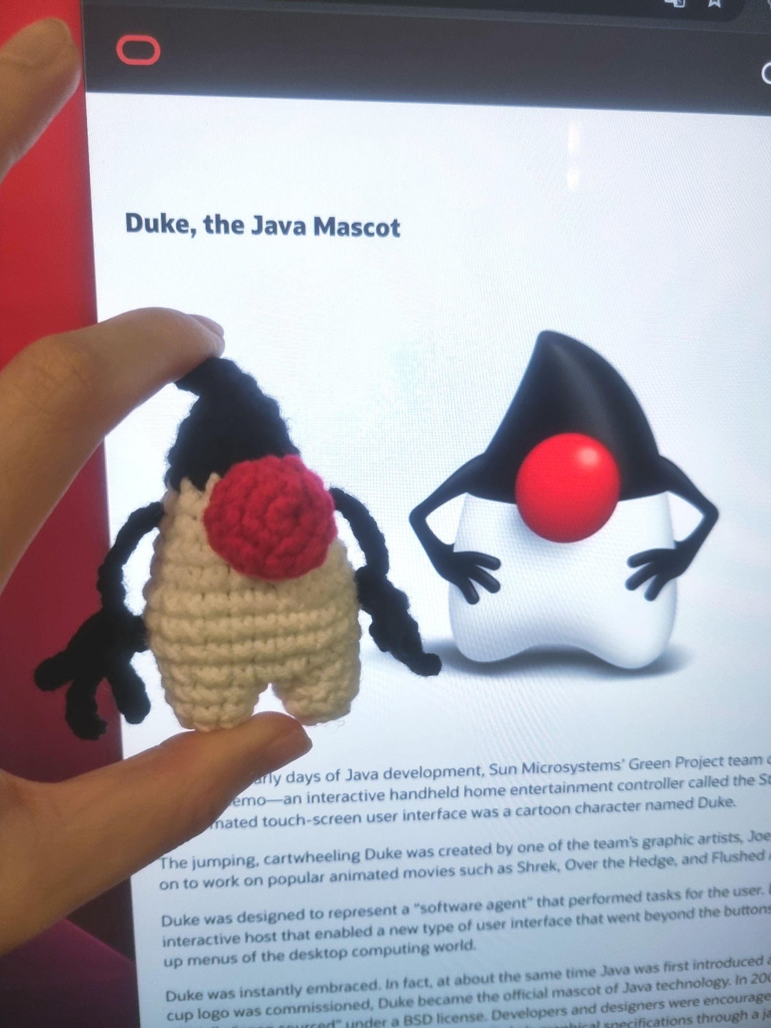 Duke Java Mascot Amigurumi Crochet Keychain Doll - Etsy