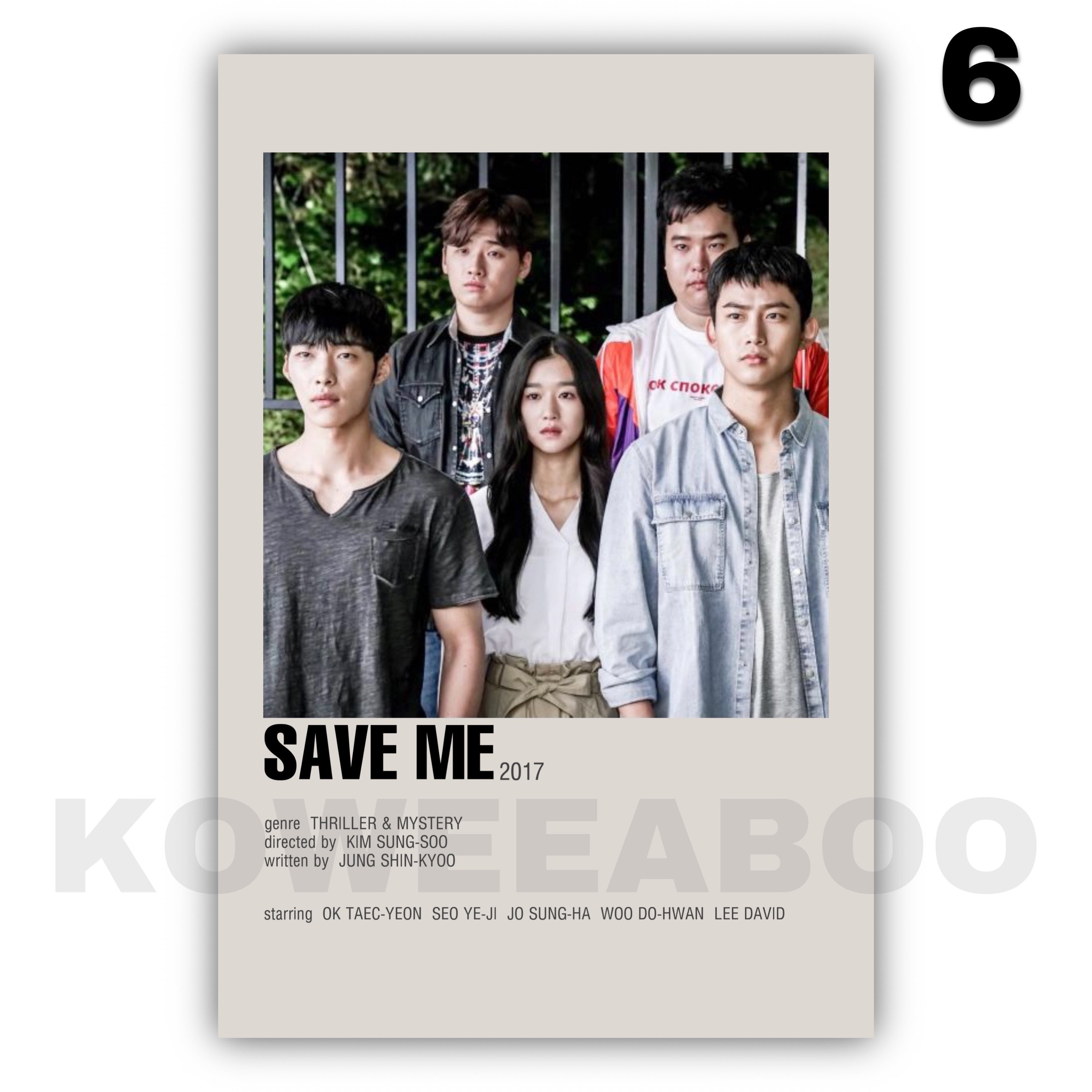 Save Me Minimalist Kdrama Poster Print 6x4 Polaroid Style | Etsy
