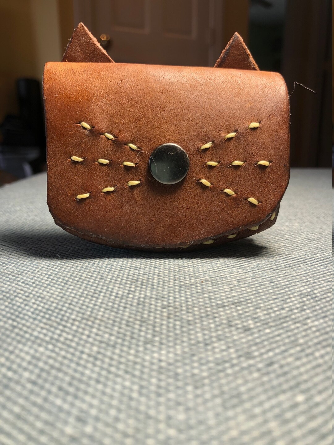 Leather Cat Coin Purse - Etsy