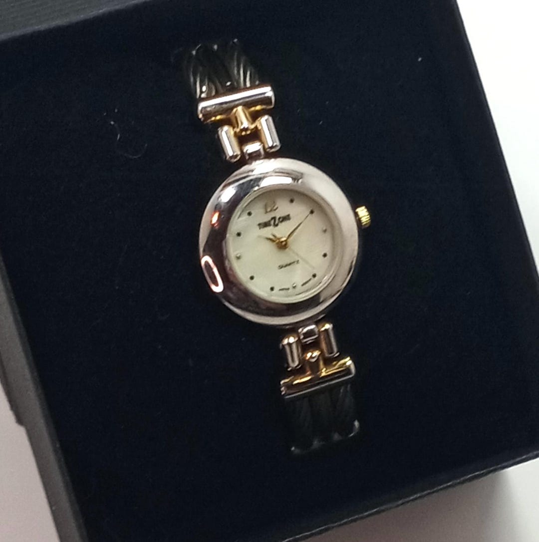 Vintage CARDINI TIME ZONE Quartz Women's Wrist Watch Silver and Gold ...