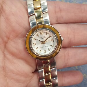 Vintage ECCLISSI Sterling Silver Bezel Change Reversible Band Women's ...