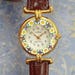 LADY VENICE Ildoge Millefiori Glass Flower Face Women's Gold Tone ...