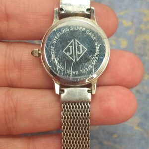 Vintage Judith Jack Sterling Silver Marcasite Watch: Mother of Pearl ...