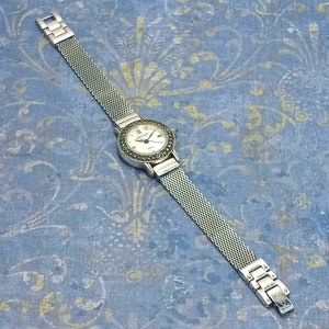 Vintage Judith Jack Sterling Silver Marcasite Watch: Mother of Pearl ...