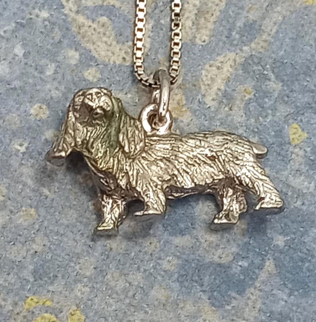 Vintage 70s Cocker Spaniel Sterling Silver Pendant Necklace - Etsy