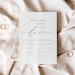 Intimate Ceremony Invitation, Elegant Wedding Celebration Invitation ...