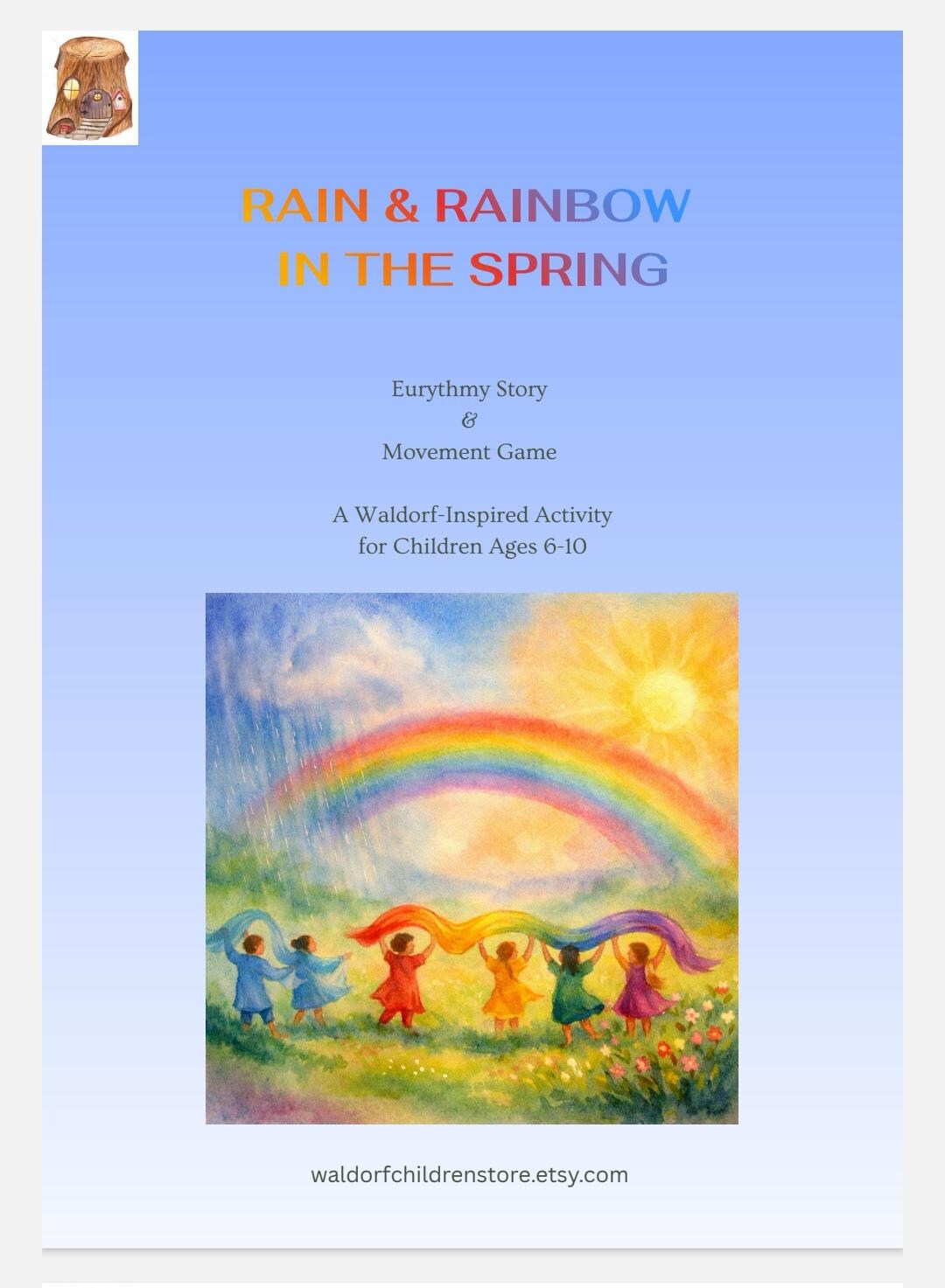 Waldorf Spring Rain Rainbow Circle Story | Eurythmy Inspired Movement ...