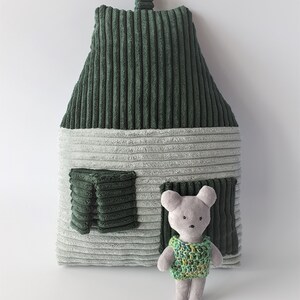 Plush House for a Teddy Bear, a Cuddly Pillow for Children, House ...