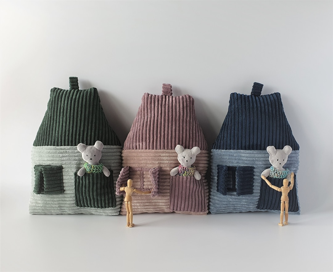 Plush House for a Teddy Bear, a Cuddly Pillow for Children, House ...