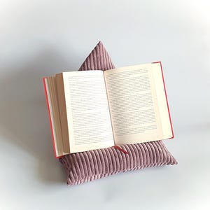 Corduroy Pyramid Pillow: Tablet & Book Stand, Sofa Cushion - Etsy