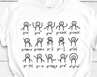 Math Stick Figures Shirt - Etsy