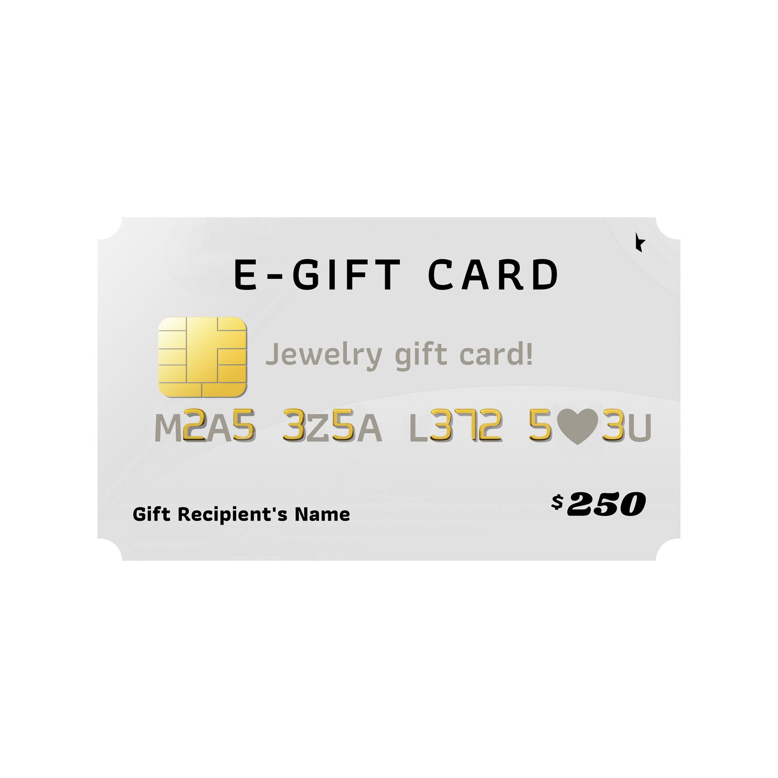 Gift Certificate For 250 Dollars / Electronic Gift Card / 250 | Etsy